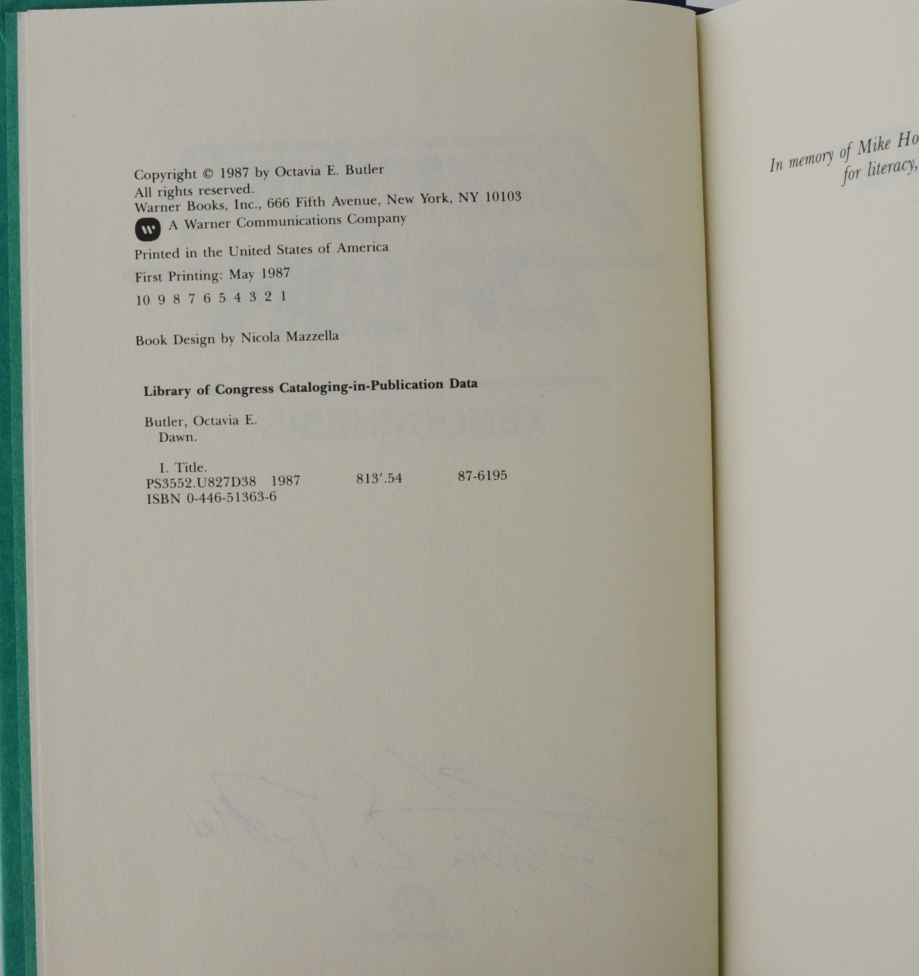 Dawn | Octavia E. Butler | First Edition